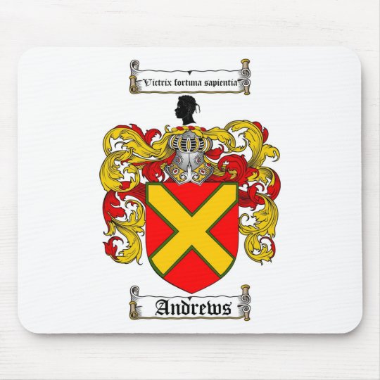 ANDREWS FAMILY CREST - ANDREWS COAT OF ARMS MOUSE PAD | Zazzle.com