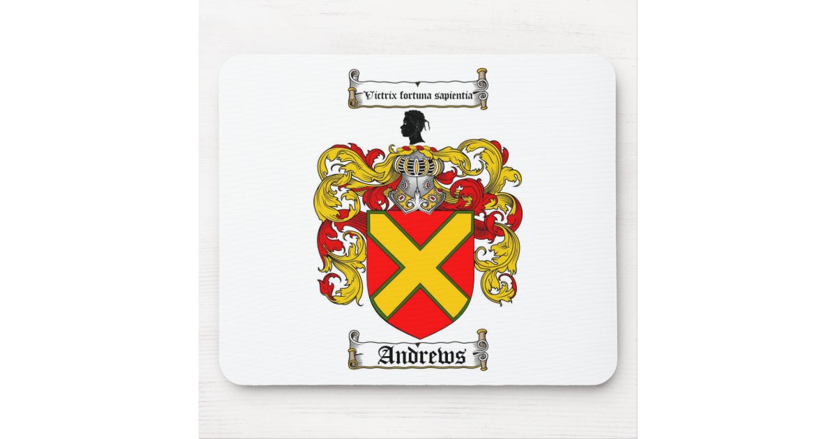 ANDREWS FAMILY CREST - ANDREWS COAT OF ARMS MOUSE PAD | Zazzle