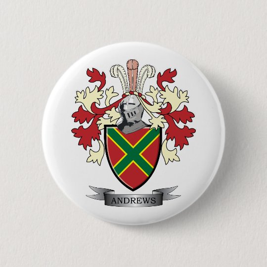 Andrews Family Crest Coat of Arms Button | Zazzle.com