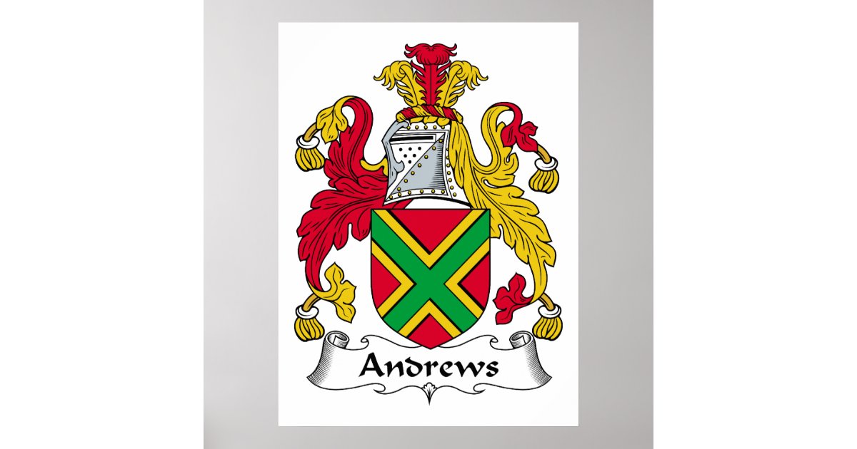 Andrews Family Crest Poster | Zazzle