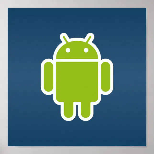 Android Blue Poster | Zazzle