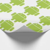 Android Green Robot Logo Wrapping Paper | Zazzle