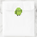 Android logo classic round sticker | Zazzle