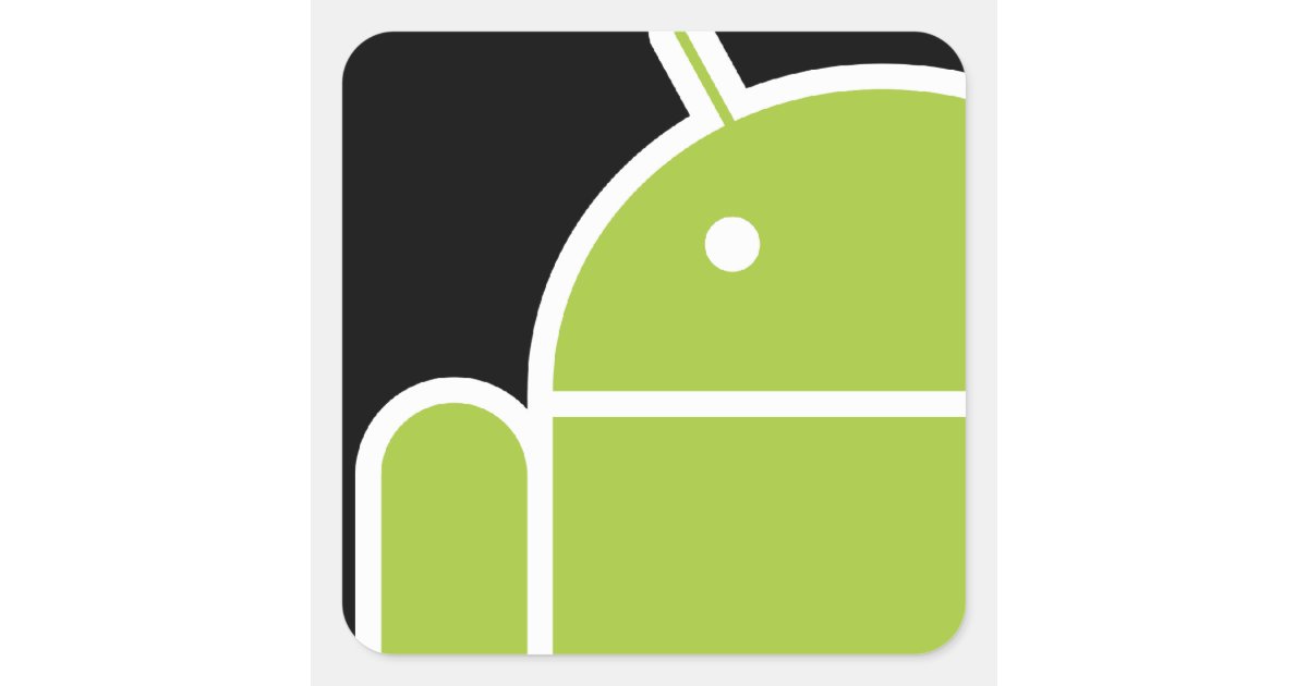 Android Square Sticker | Zazzle