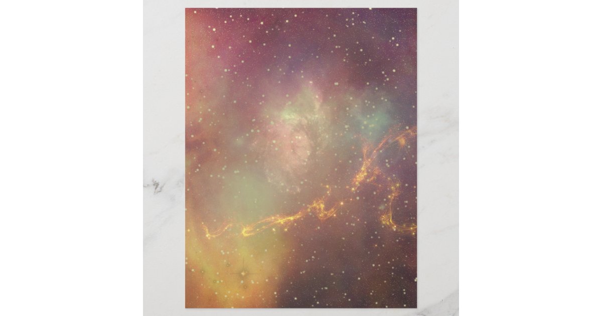 Andromeda galaxy milky way cosmos universe letterhead | Zazzle