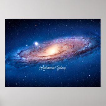 Andromeda Galaxy Poster | Zazzle