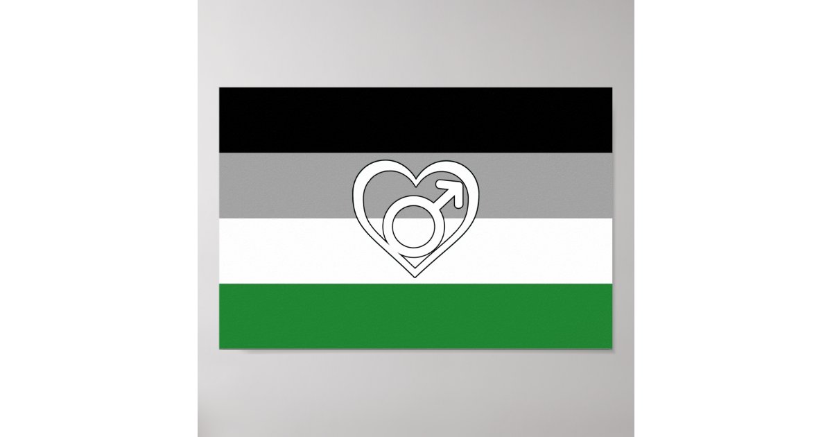 Androphilia Pride Flag and Symbol Poster | Zazzle