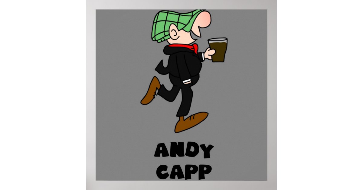 andy capp british english england retro vintage poster | Zazzle