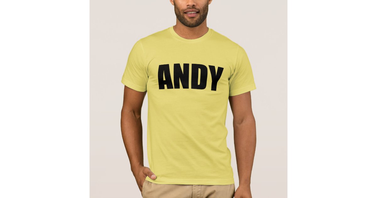 Andy T-Shirt | Zazzle