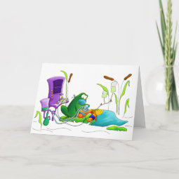 Anesthesia Doctor Frog Card | Zazzle