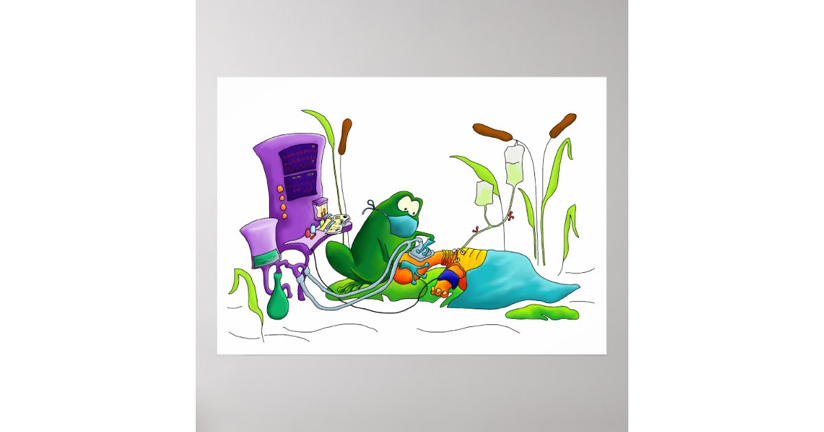 Anesthesia Frog Art Print | Zazzle