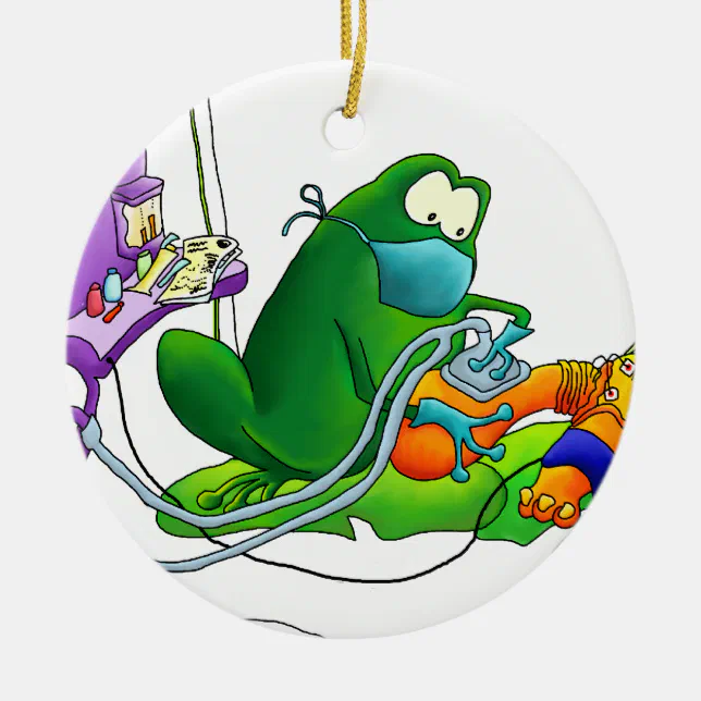Anesthesia Frog Ornament | Zazzle