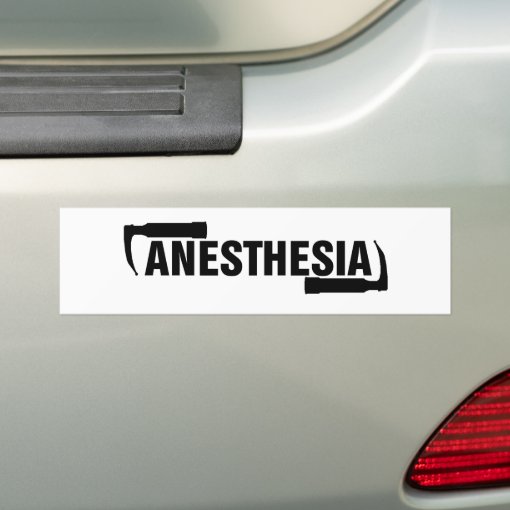 Anesthesia Mac Blade Bumper Sticker | Zazzle