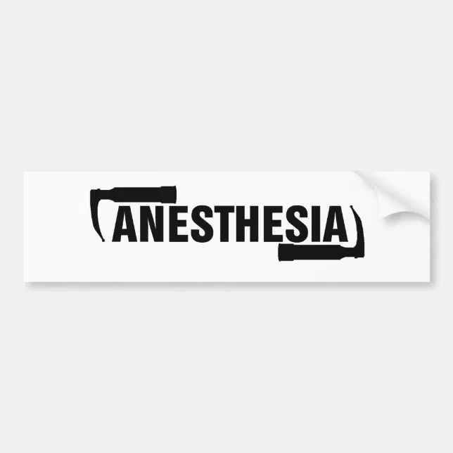 Anesthesia Mac Blade Bumper Sticker | Zazzle