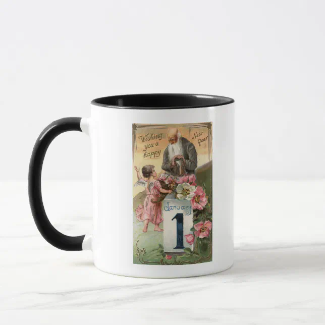 Angel and Father Time # 2 Mug | Zazzle
