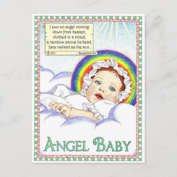 Angel Baby Inspirational Postcard | Zazzle