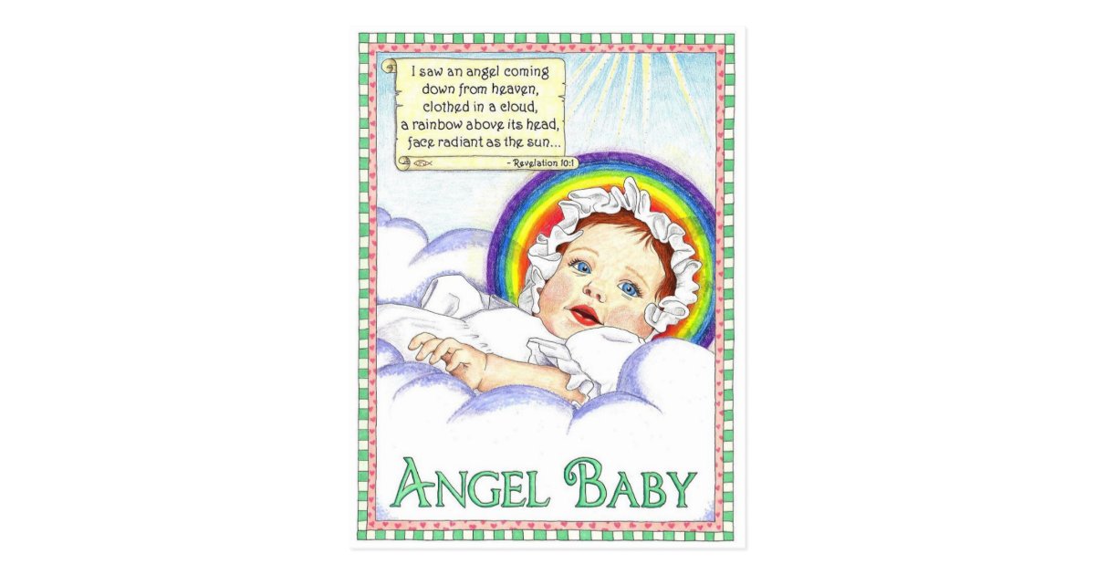 Angel Baby Inspirational Postcard | Zazzle.com
