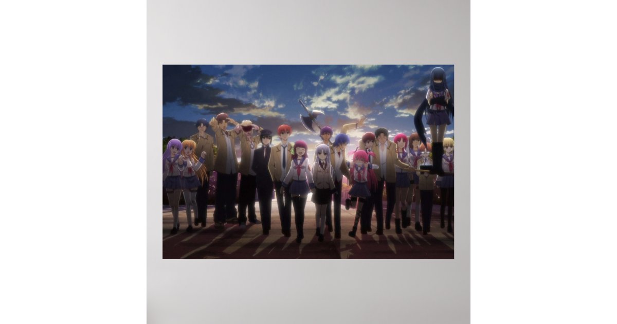 Angel Beats Characters Angel Beats Poster | Zazzle