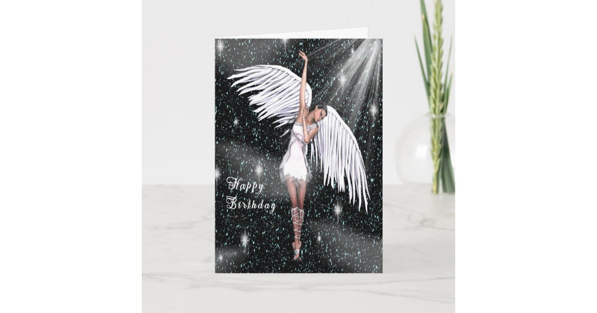 Angel Birthday Card | Zazzle