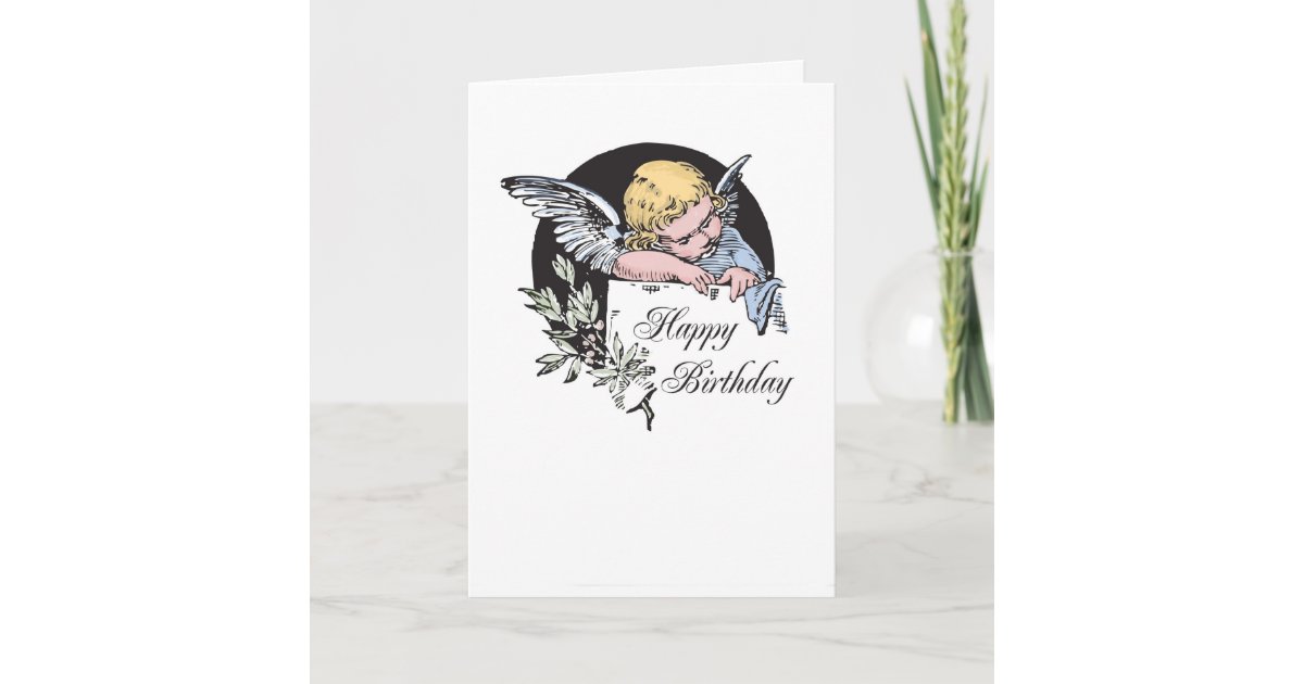 Angel Birthday Card | Zazzle