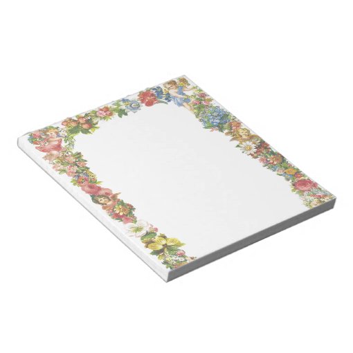 Angel Border Notepad | Zazzle