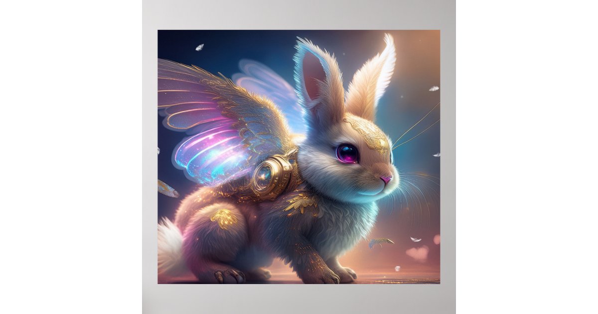Angel Bunny Poster | Zazzle