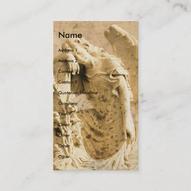 Angel Business Card | Zazzle