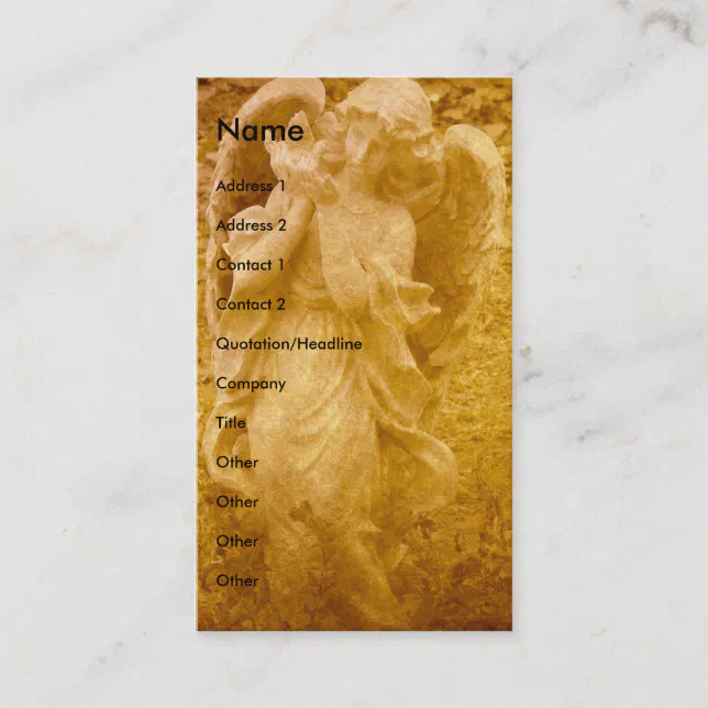 Angel Business Card | Zazzle