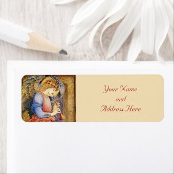Angel Christmas Return Address Labels | Zazzle