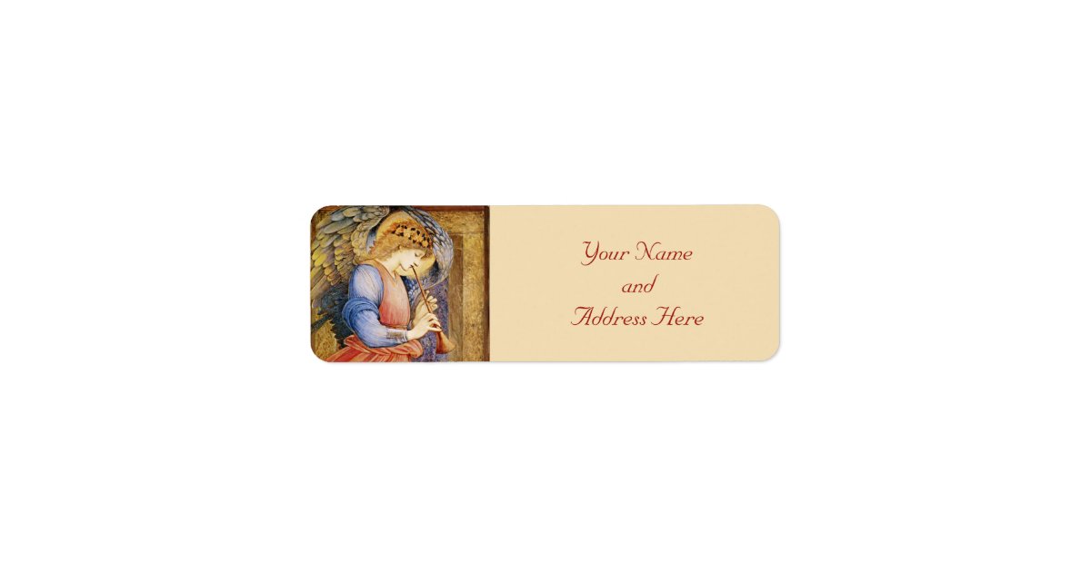Angel Christmas Return Address Labels | Zazzle