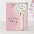 Angel condolences "in loving memory" | Personalize Card | Zazzle