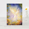 Angel Descending Fine Art Greeting Card | Zazzle