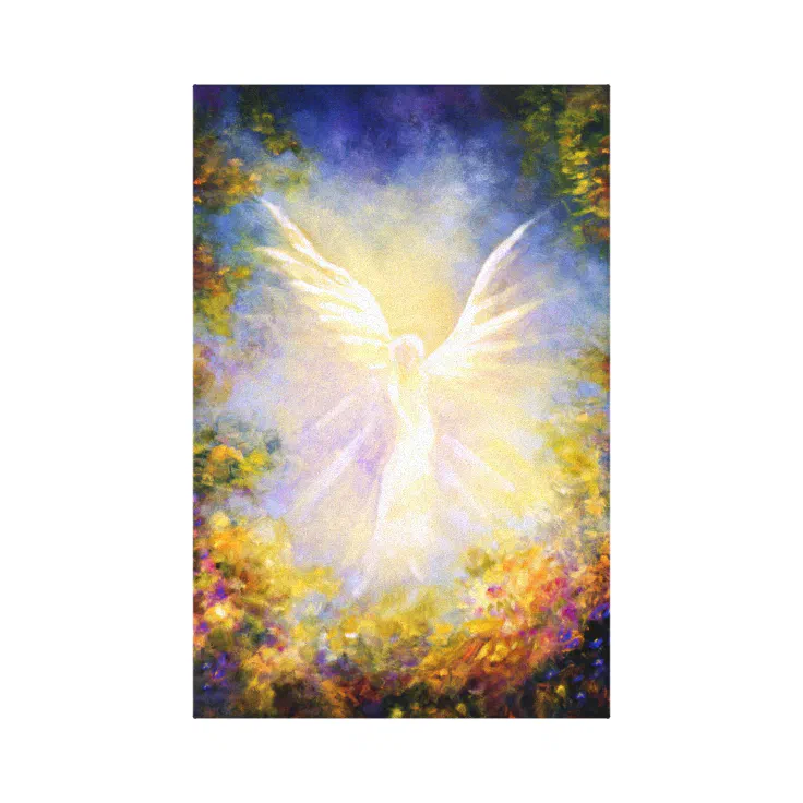 "Angel Descending" Guardian angel descending. Canvas Print | Zazzle