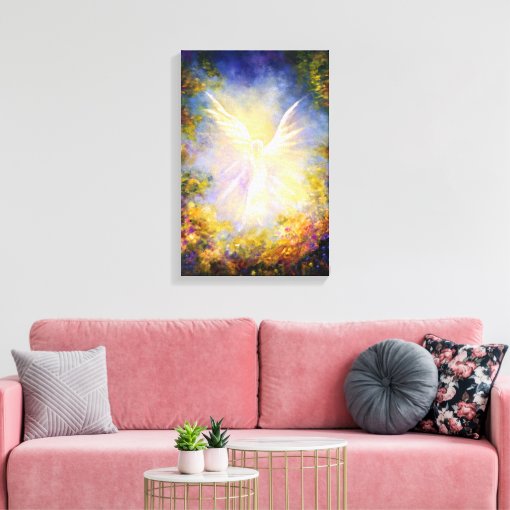 "Angel Descending" Guardian angel descending. Canvas Print | Zazzle