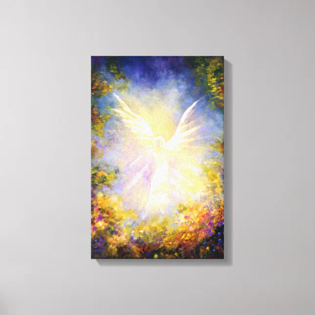 "Angel Descending" Guardian angel descending. Canvas Print | Zazzle