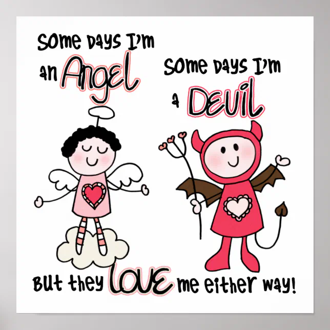 Angel Devil Poster | Zazzle