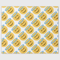 Angel Emoji Wrapping Paper | Zazzle