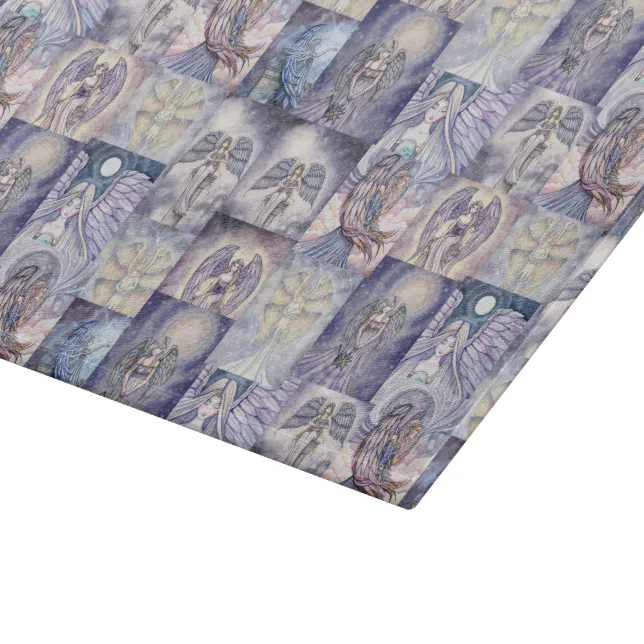 Angel Fantasy Art Many Angel Images Cutting Board | Zazzle