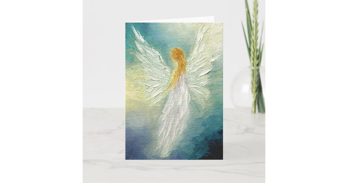 "Angel" Fine Art Greeting Card | Zazzle