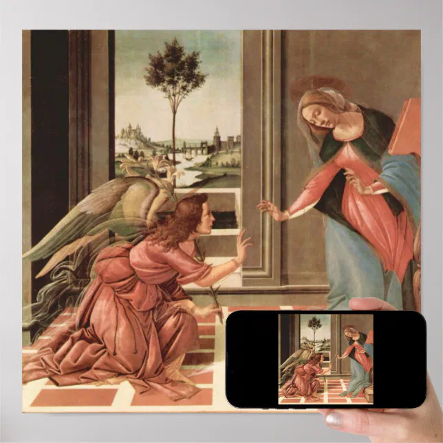 Angel Gabriel And Mary Poster | Zazzle