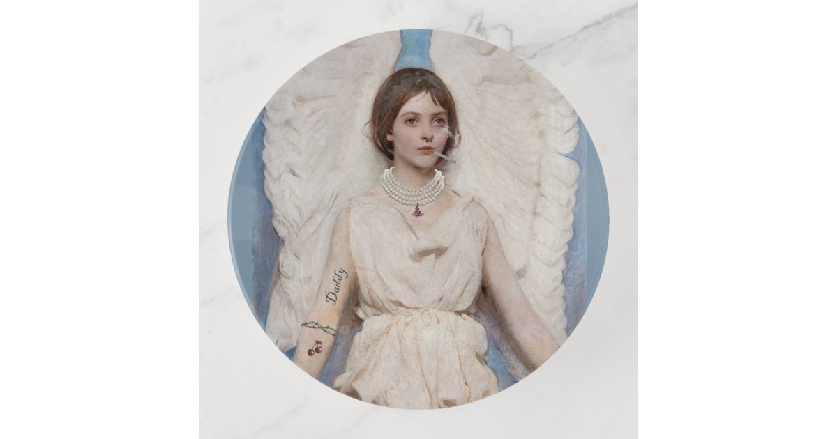 Angel Gone Wrong Trinket Tray | Zazzle