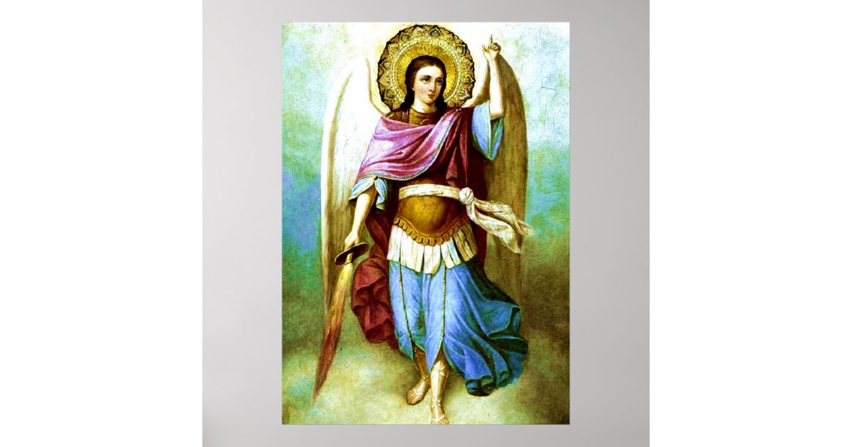 Angel Holy Archangel Saint Michael Poster | Zazzle