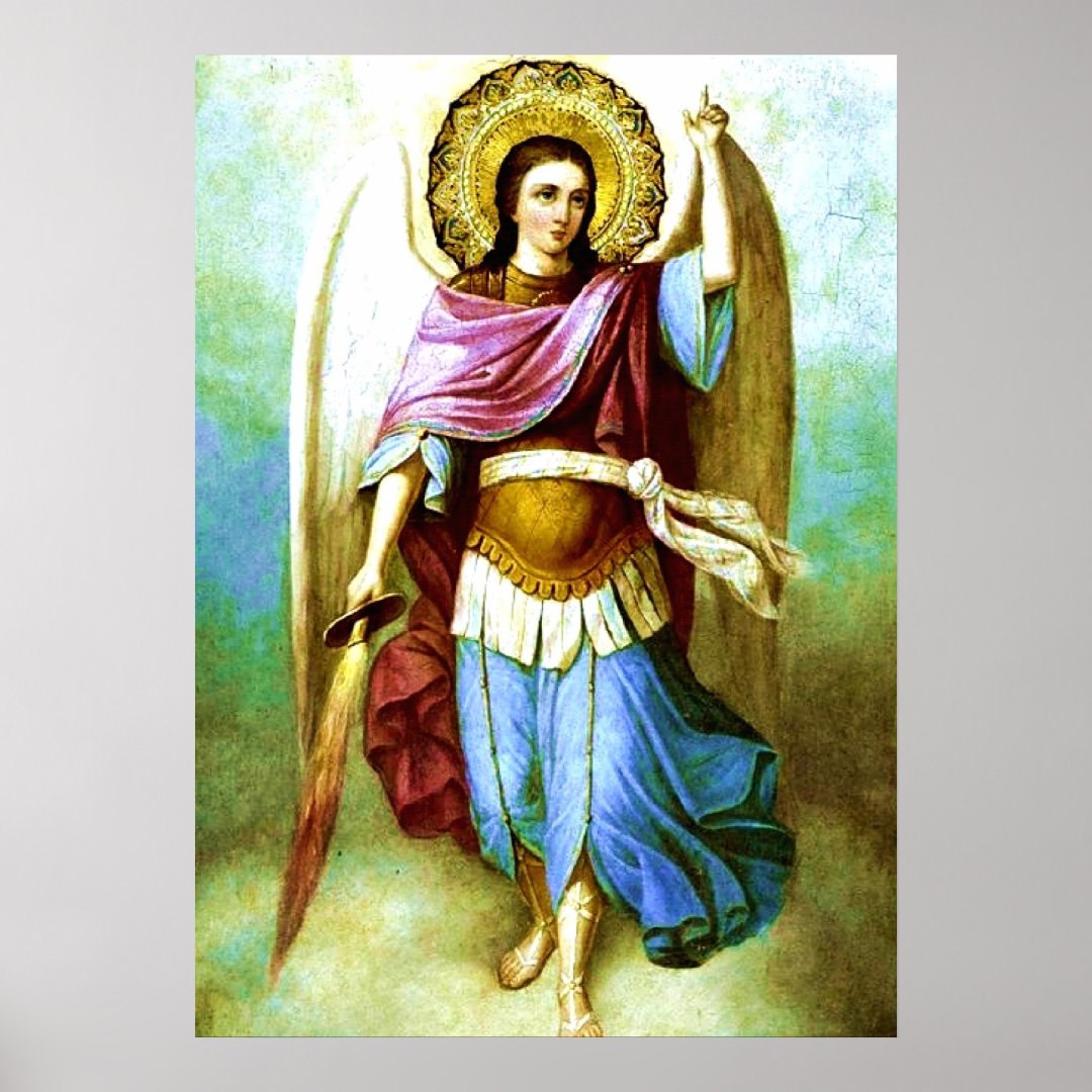 Angel Holy Archangel Saint Michael Poster | Zazzle