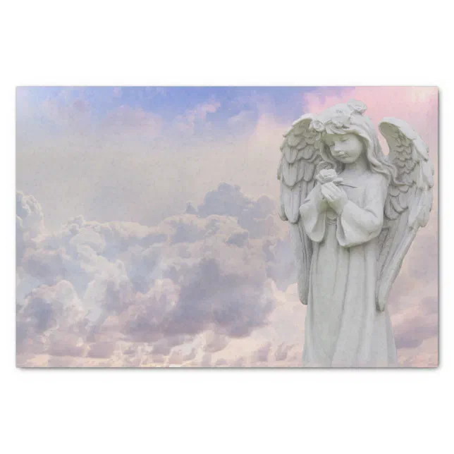 Angel In Clouds Tissue Paper | Zazzle