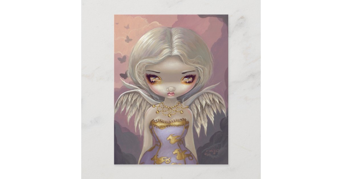 "Angel in Lilac" Postcard | Zazzle