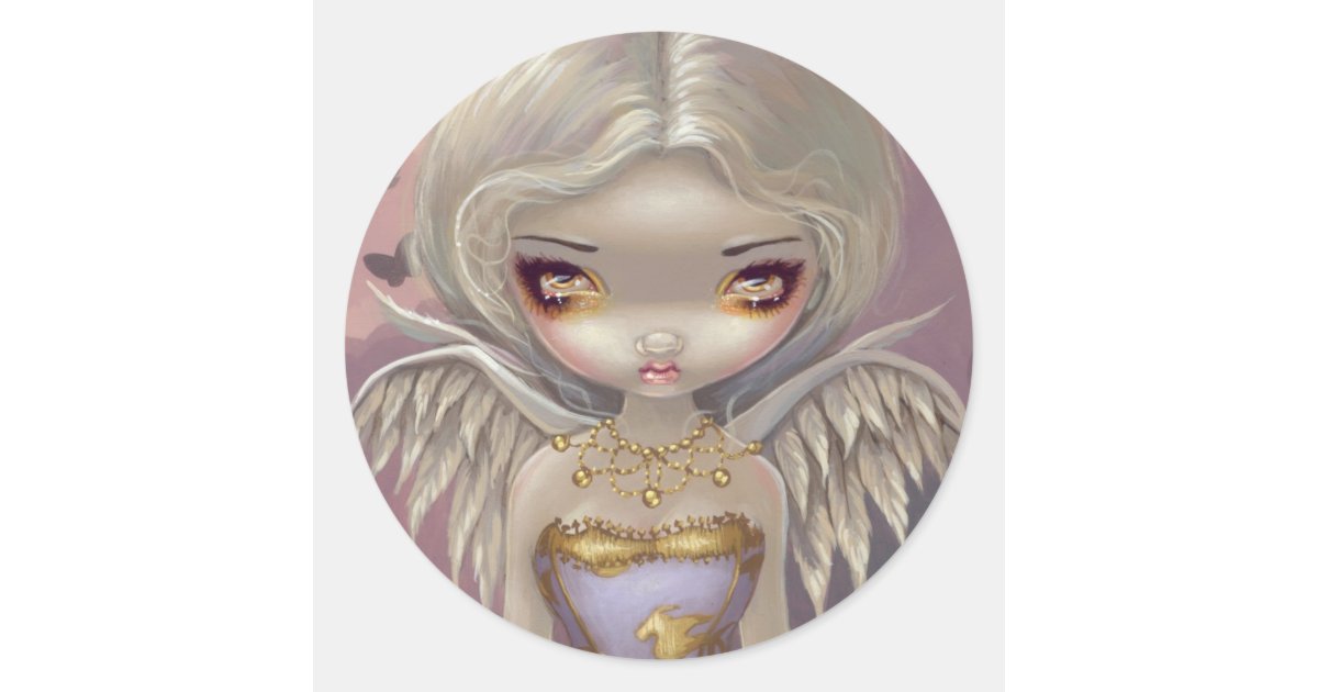"Angel in Lilac" Sticker | Zazzle
