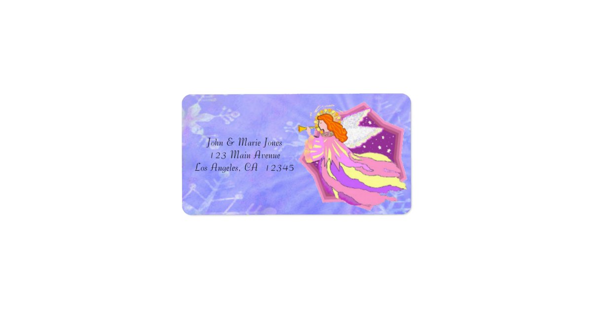Angel Label | Zazzle