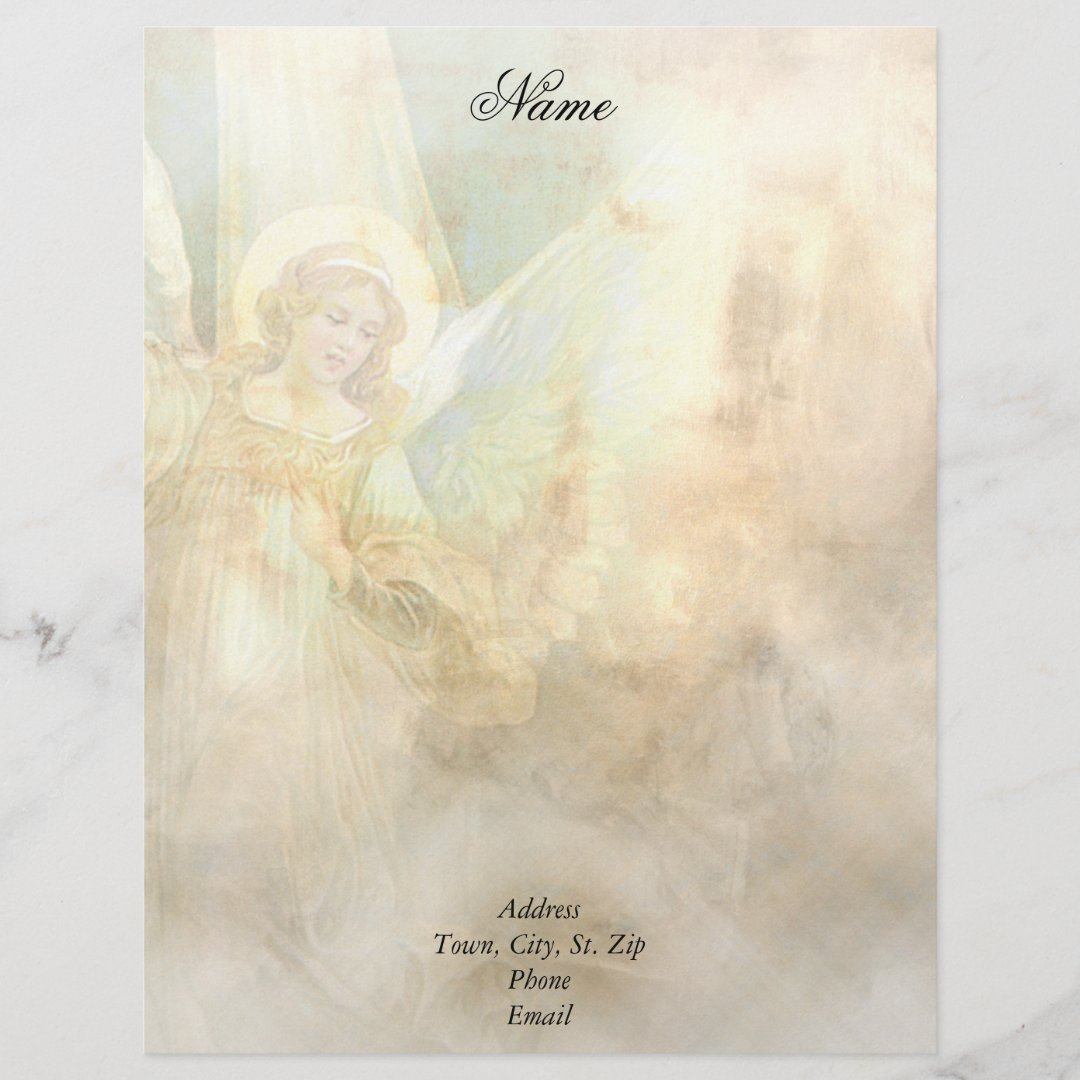 Angel Letterhead | Zazzle
