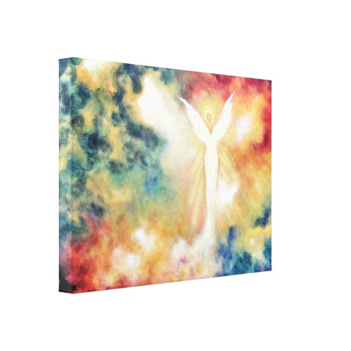 Angel Light Angel Art Print on Canvas | Zazzle