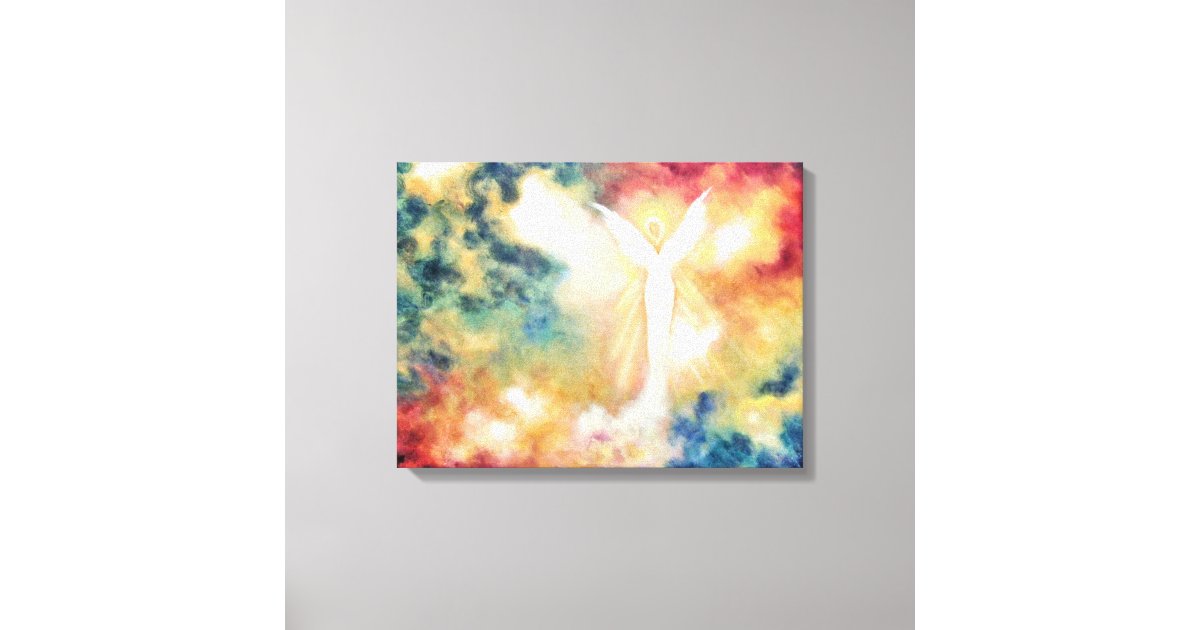 Angel Light Angel Art Print on Canvas | Zazzle